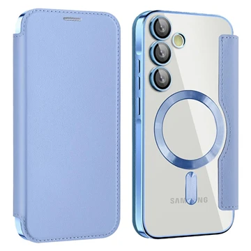 SAMSUNG GALAXY A55 FLIP CASE WITH CARD SLOT - MAGSAFE COMPATIBLE - BLUE