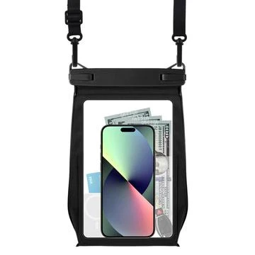 EXTRA LARGE UNIVERSAL WATERPROOF CASE W. LANYARD - 8.2" (OPEN-BOX SATISFACTORY) - BLACK