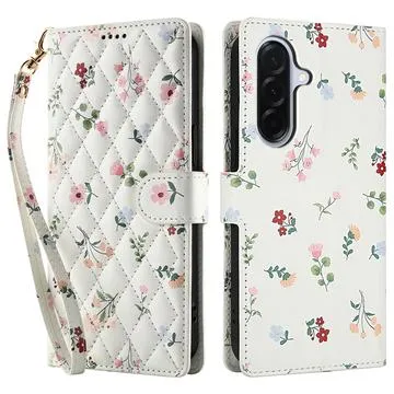SAMSUNG GALAXY A17/A26 RHOMBIC FLORAL WALLET CASE