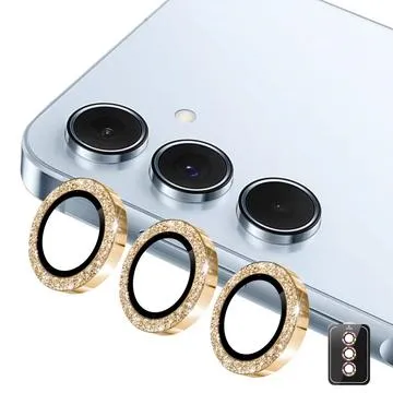 SAMSUNG GALAXY A37/A57 HAT PRINCE GLITTER CAMERA LENS PROTECTOR - GOLD