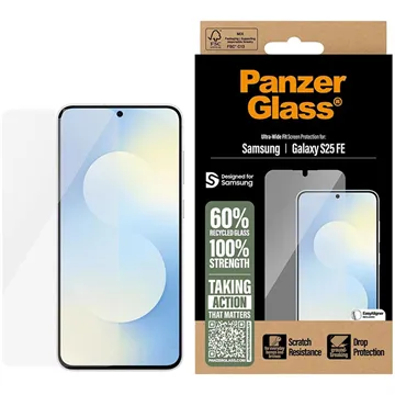 SAMSUNG GALAXY S25 FE PANZERGLASS ULTRA-WIDE FIT EASYALIGNER ZAŠTITNO STAKLO - PROVIDNO