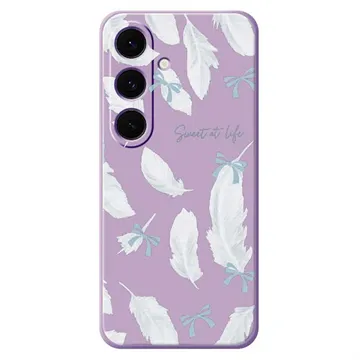 SAMSUNG GALAXY S25 FE FEATHER PATTERN TPU CASE