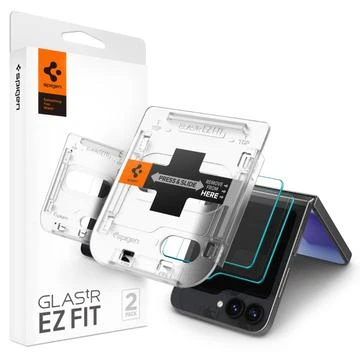 SAMSUNG GALAXY Z FLIP6/Z FLIP7 FE SPIGEN GLAS.TR EZ FIT ZAŠTITNO KALJENO STAKLO - 9H - 2 KOM.