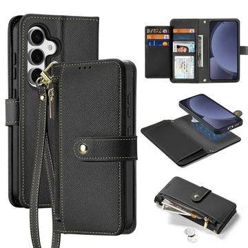 SAMSUNG GALAXY S25 DUX DUCIS LAWA WALLET LEATHER CASE W. MAGNETIC COVER