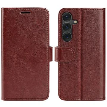 SAMSUNG GALAXY S25 FUTROLA-NOVČANIK SA MAGNETNIM ZATVARANJEM - BRAON