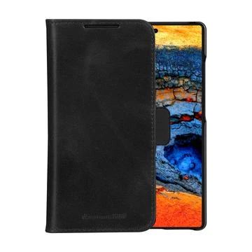 SAMSUNG GALAXY S25 ULTRA DBRAMANTE1928 LYNGE MAGSAFE 2-IN-1 WALLET LEATHER CASE - BLACK