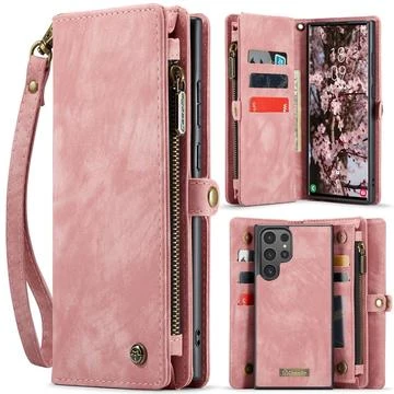 SAMSUNG GALAXY S25 ULTRA CASEME 008 2-U-1 MULTIFUNKCIONALNA FUTROLA-NOVČANIK - ROZE