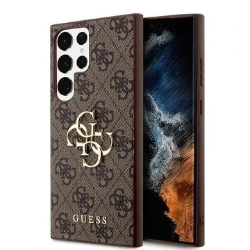 SAMSUNG GALAXY S24 ULTRA GUESS 4G BIG METAL LOGO HIBRIDNA MASKA - BRAON