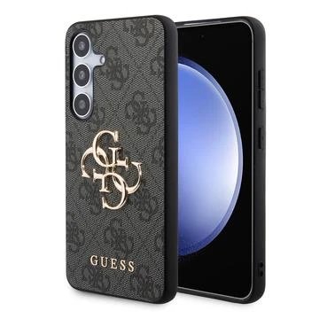 SAMSUNG GALAXY S24+ GUESS 4G BIG METAL LOGO HIBRIDNA MASKA - SIVA