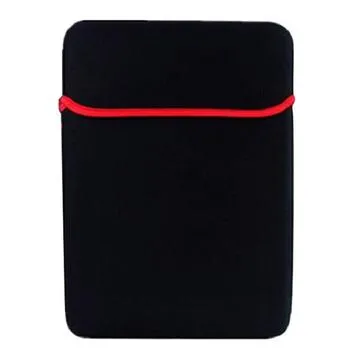 SOFT PROTECTIVE LAPTOP/TABLET SLEEVE - 13" - BLACK / RED