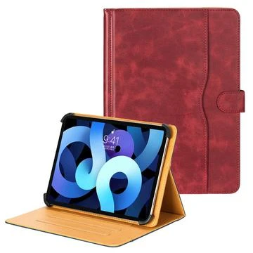 UNIVERSAL DUAL-COLOR LEATHER TABLET CASE - 11"-12.4" - RED