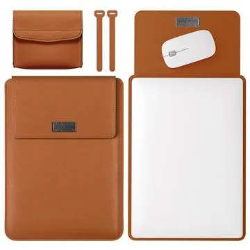 SLIM FIT 3-IN-1 UNIVERSAL PROTECTIVE SLEEVE FOR TABLET/LAPTOPS - 13" - BROWN