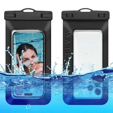 FLOATING UNIVERSAL IPX8 WATERPROOF CASE - 7.5" - BLACK