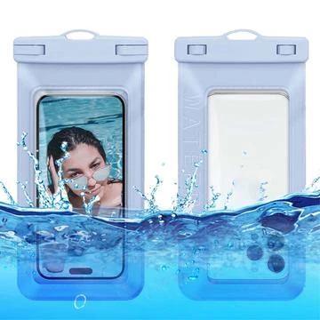 FLOATING UNIVERSAL IPX8 WATERPROOF CASE - 7.5" - BLUE