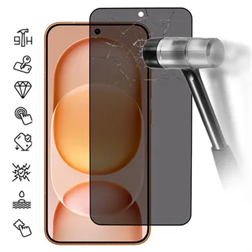HONOR MAGIC8 PRO AIR PRIVACY FULL COVER FULL COVER ZAŠTITNO KALJENO STAKLO - 9H - CRNE IVICE