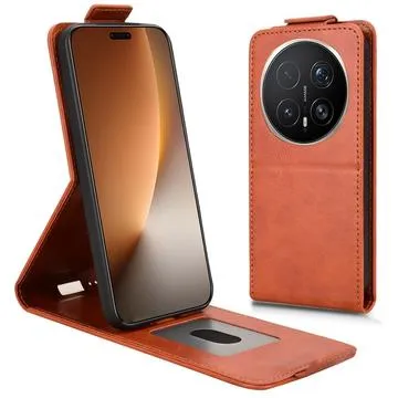 HONOR MAGIC8 PRO VERTICAL FLIP CASE WITH STAND - BROWN
