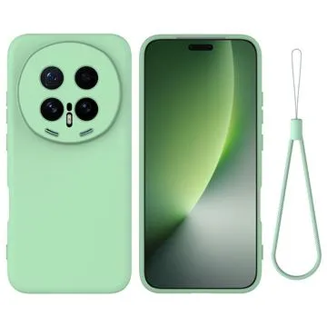 HONOR MAGIC8 PRO LIQUID SILICONE CASE WITH HAND STRAP - GREEN