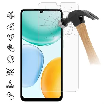 HONOR X5C PLUS TEMPERED GLASS SCREEN PROTECTOR - 9H - CASE FRIENDLY - TRANSPARENT