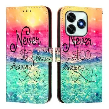 HONOR X5C PLUS WONDER SERIES WALLET CASE - NEVER STOP DREAMING