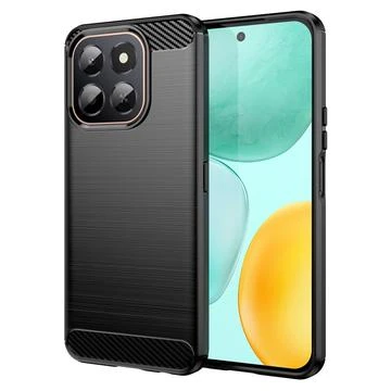 HONOR X6C BRUSHED TPU CASE - CARBON FIBER - BLACK