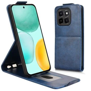 HONOR X6C VERTICAL FLIP CASE WITH STAND - DARK BLUE