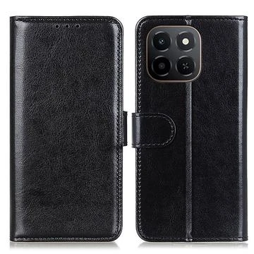 HONOR X6C WALLET CASE WITH STAND - BLACK
