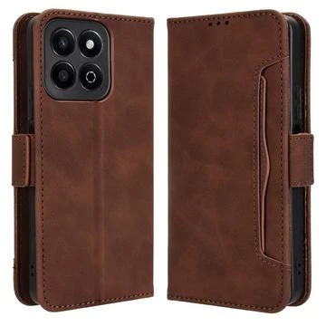 HONOR 200 SMART/X7C 4G/5G CARDHOLDER WALLET CASE - BROWN