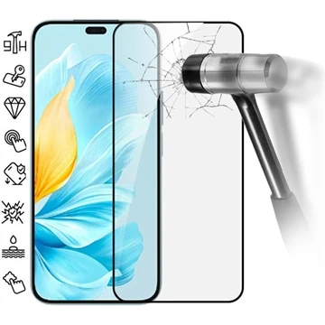 HONOR 200 LITE FULL COVER ZAŠTITNO KALJENO STAKLO - 9H - CRNE IVICE