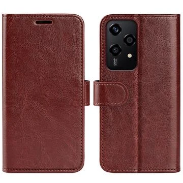 HONOR 200 LITE WALLET CASE WITH MAGNETIC CLOSURE - BROWN