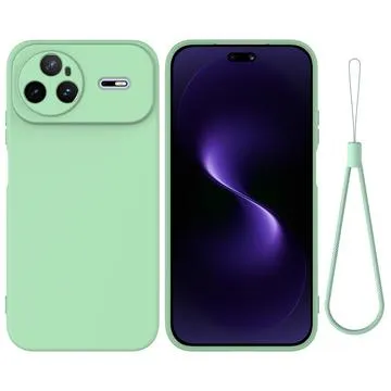 HUAWEI NOVA 15 PRO LIQUID SILICONE CASE WITH HAND STRAP - GREEN