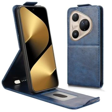 HUAWEI PURA 80 ULTRA VERTICAL FLIP CASE WITH STAND - DARK BLUE