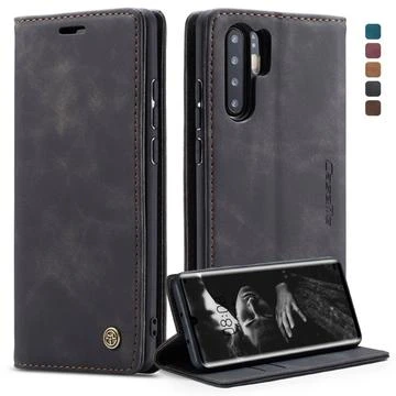 CASEME 013 SERIJA HUAWEI P30 PRO FUTROLA-NOVČANIK - CRNA