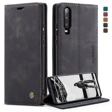 HUAWEI P30 CASEME 013 SERIJA FUTROLA-NOVČANIK - CRNA