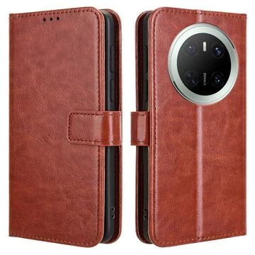 HUAWEI MATE 70 WALLET CASE MAGNETIC CLOSURE - BROWN