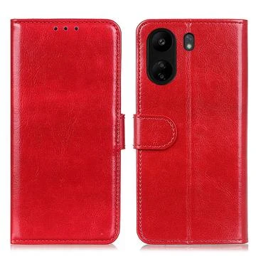 XIAOMI POCO C65/REDMI 13C FUTROLA-NOVČANIK SA MAGNETNIM ZATVARANJEM - CRVENA