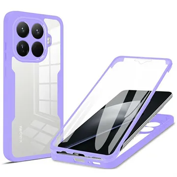 XIAOMI 15T PRO 360 PROTECTION SERIES CASE - PURPLE / CLEAR