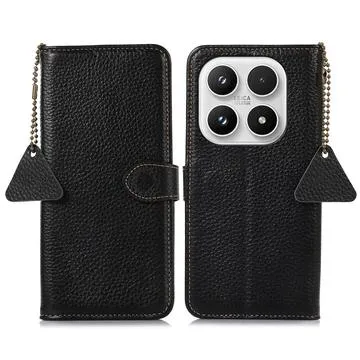 XIAOMI 17 WALLET LEATHER CASE WITH RFID - BLACK