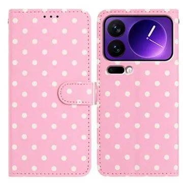 XIAOMI 17 PRO MAX POLKA DOT PATTERN WALLET CASE