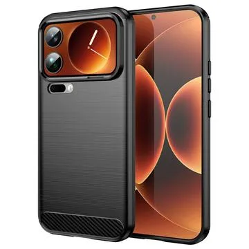 XIAOMI 17 PRO MAX BRUSHED TPU CASE - CRNA