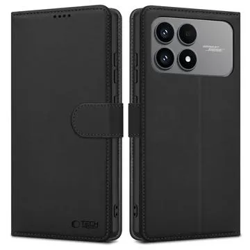 XIAOMI POCO F8 PRO TECH-PROTECT WALLET CASE W. MAGNET & STAND - BLACK