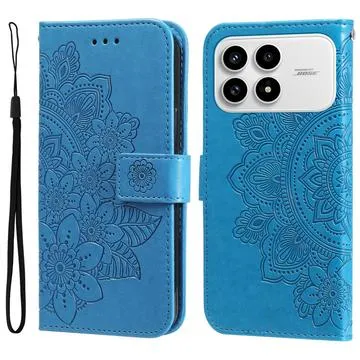 XIAOMI REDMI K90/POCO F8 PRO MANDALA SERIES FUTROLA-NOVČANIK - PLAVA