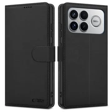 XIAOMI POCO F8 ULTRA TECH-PROTECT WALLET CASE W. MAGNET & STAND - BLACK