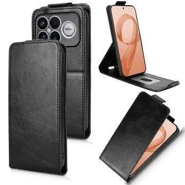 XIAOMI REDMI K90 PRO MAX/POCO F8 ULTRA VERTICAL FLIP CASE WITH STAND - BLACK