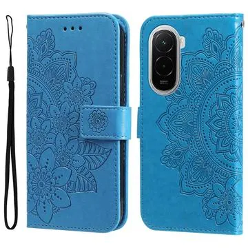 XIAOMI POCO M7 4G MANDALA SERIES FUTROLA-NOVČANIK - PLAVA