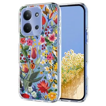 XIAOMI REDMI 15C FLORAL PATTERN TPU CASE - LILIES