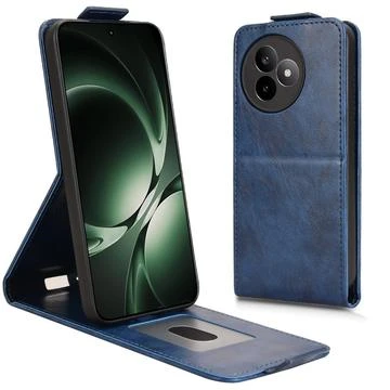 XIAOMI REDMI K80 ULTRA VERTICAL FLIP CASE WITH STAND - DARK BLUE
