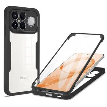 XIAOMI REDMI K90 PRO MAX 360 PROTECTION SERIES CASE - BLACK / CLEAR