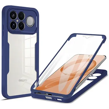 XIAOMI REDMI K90 PRO MAX 360 PROTECTION SERIES CASE - BLUE / CLEAR