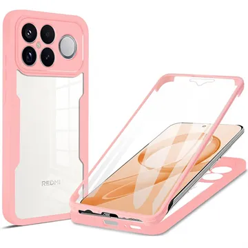 XIAOMI REDMI K90 PRO MAX 360 PROTECTION SERIES CASE - PINK / CLEAR