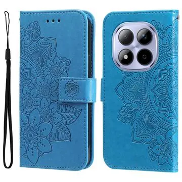 XIAOMI REDMI NOTE 15 PRO 5G MANDALA SERIES FUTROLA-NOVČANIK - PLAVA